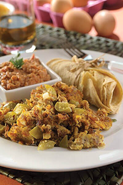 Receta de Machaca con huevos y frijoles borrachos » Cocina con Alegría