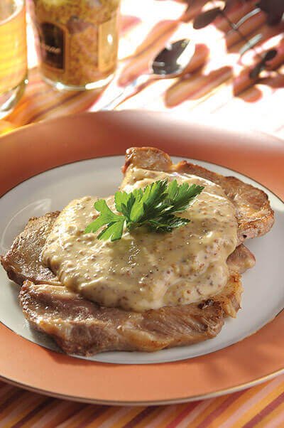 Receta de Chuletas en salsa de mostaza dulce » Cocina con Alegría
