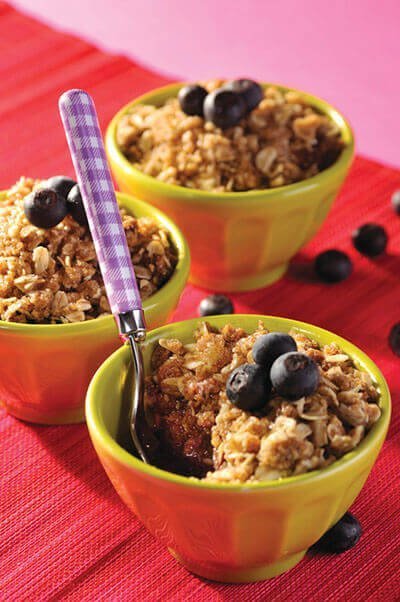 Receta de Crocante de manzana con moras azules » Cocina con Alegría