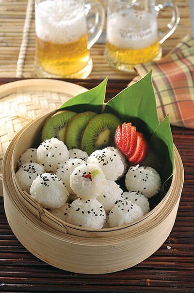 Receta de Bolitas de sushi con frutas » Cocina con Alegría