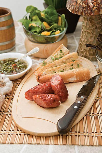 Receta de Chorizo argentino y pan con ajo » Cocina con Alegría